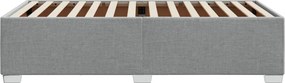 Rám postele bez matrace světle šedý 90 x 200 cm textil 3284443