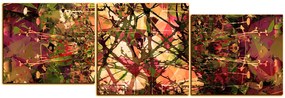 Obraz na plátně - Květinové grungy pozadí - panoráma 5108FE (150x50 cm)