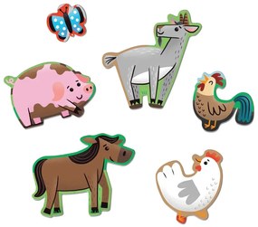 Mudpuppy Podlahové puzzle Kamarádi z farmy 25 dílků