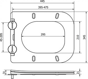 Mexen, Mexen Teo deska wolnoopadające slim, duroplast, szara-nebíská mat - 39840069