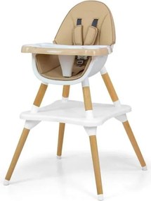 Jídelní židlička Milly Mally 2v1 Malmo beige