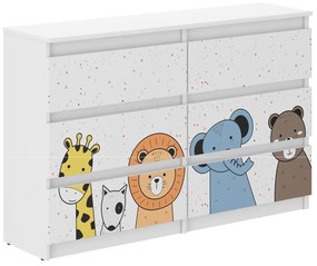 Dětská komoda R140 - MINI ZOO