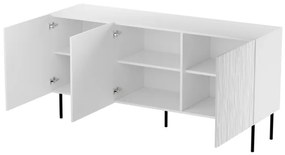 Komoda Jungle 152 cm bílá/černá