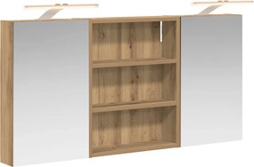 Sada koupelnových skříněk 3 ks 100 x 10,5 x 50 cm 3403695