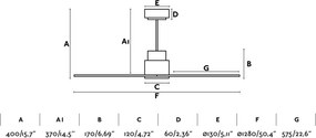 FARO NASSAU 33487WP 50,4“ bílá/bílá Reverzní stropní ventilátor WiZ