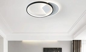 Toolight Toolight, stropní svítidlo 50cm, 30W, 3000K, LHJ076-C, černá-bílá, OSW-50037