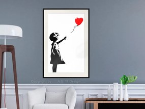 Plakát Dívka s balónkem