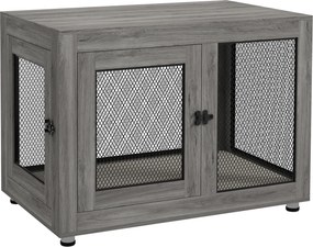 Domácí klec pro psy PawHut, přepravka pro psy se 2 dvířky, omyvatelné polštáře, bouda pro psy s nastavitelnými nožičkami, zámek, pro velké psy do 30 …