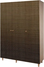 Designová šatní skříň Vallissa 192 cm vzor dub