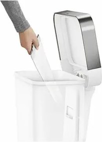 Simplehuman Pedálový odpadkový koš  – 45 l / kapsa na sáčky / obdélník
