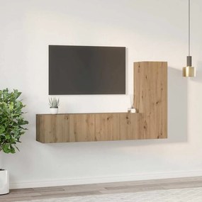 Sestava TV skříněk 3 ks Artisanový dub Kompozitní dřevo 3393404