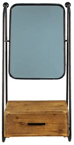 Nástěnné zrcadlo se šuplíčkem - 46*27*90 cm