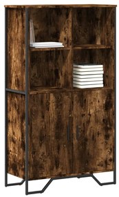 Highboard kouřový dub 79,5 x 35,5 x 137,5 cm kompozitní dřevo