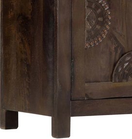 Příborník vyřezávaný design 110 x 35 x 70 cm masivní mangovník 247765