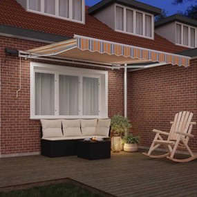 Stahovací markýza Vícebarevný 350 x 250 cm Látka a hliník 3330286