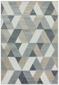 Moderní kusový koberec Sketch SK01 Geometrický vzor béžový šedý Rozměr: 120x170 cm