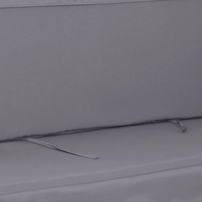 Outsunny Sada 2-ks Polštářů na Houpací Křeslo 130x45x5 cm Polstrovaný Polštář na Sedák a Opěradlo pro Zahradní Terasu Balkon Venku Šedý