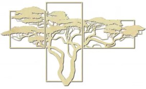 Strom života v trojdílné interpretaci pro interiér I SENTOP PR0219 3 piecess