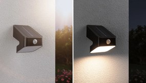P 94608 Solární LED osvětlení zdí Lesly pohybové čidlo (IR) IP65 hranaté 113x126mm 3000K 5,5W antracit umělá hmota - PAULMANN