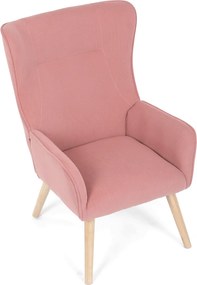Relaxační křeslo ušák SIRI - růžový manšestr