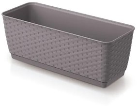 PROSPERPLAST Truhlík - RATOLLA CASE P Rozměr: 49,2x17,2 cm, Barva: umbra