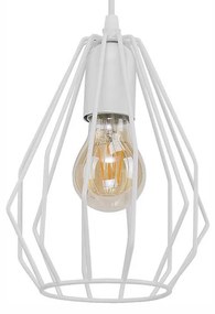 TK LIGHTING Lustr - BRYLANT 2222, Ø 17 cm, 230V/15W/1xE27, bílá