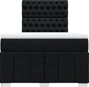 Box spring postel s matrací černá 120x190 cm textil 3293916