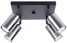 Sollux Lighting Stropní svítidlo WINX 4 Černá/chromové