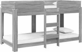 Patrová postel pro děti Šedá Sonoma 90 x 190 cm 3410536