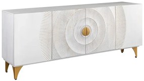 Designová komoda Venetia 177 cm bílé mango