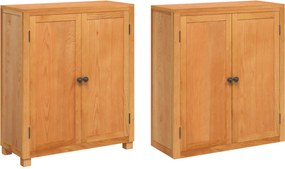 Sada úložného nábytku s policí 2 ks Přírodní 80 x 35 x 185 cm 3328621