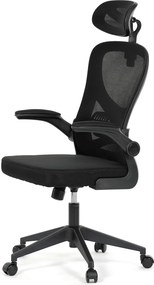 Ergonomická kancelářská židle ALEXANDRE - černá síťovina