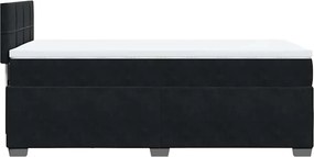Box spring postel s matrací černá Single samet 3288771