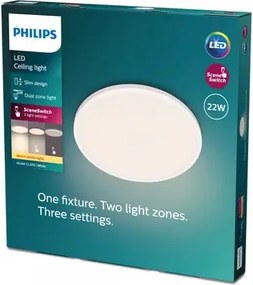 Philips Ozziet CL570 22W bílá / LED stropní svítidlo / 2300 lm / 2700K