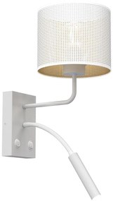 Nástěnná lampa LOFT SHADE 1xE27/60W+1xG9/8W/230V bílá/zlatá