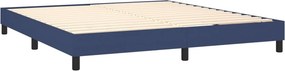 Box spring postel s matrací modrá 160x200 cm textil 3140151