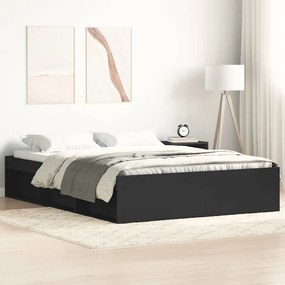 Rám postele černý 160 x 200 cm 3203874
