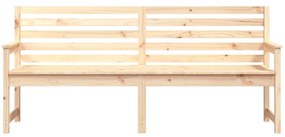 Zahradní lavice 203,5 x 48 x 91,5 cm masivní borové dřevo,  824074