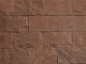 Betonový obklad VASPO Břidlice Standard hnědá 9,7x19,5cm
