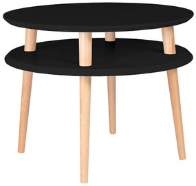 OnaDnes -20% Černý lakovaný konferenční stolek RAGABA UFO 57 cm