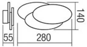Redo 01-1445 - LED Nástěnné svítidlo GAMER 1xLED/12W/230V