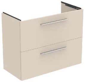 Ideal Standard i.Life S - Skříňka pod umyvadlo, 800x375x630 mm, 2 zásuvky, matná písková T5295NF