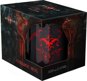 Keramický hrnek Diablo IV - Necromancer Sigil 330 ml (dárkové balení) Vícebarevná
