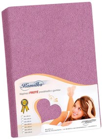 Bellatex Prostěradlo froté tmavá fialová rozměr 100x200 cm