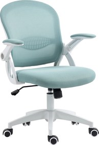 Ergonomická kancelářská židle Vinsetto s síťovaným opěradlem a polstrovaným sedákem, výškově nastavitelná, 65,5x61,5x88-97,5cm, modrá