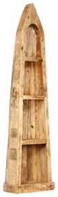 Police na knihy - masivní mangovníkové dřevo | 50x40x180 cm