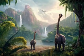 Tapeta země dinosaurů - 225x150