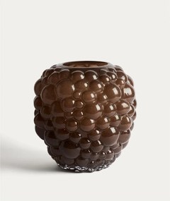 Hnědá skleněná váza (výška 30 cm) Mure – Kave Home