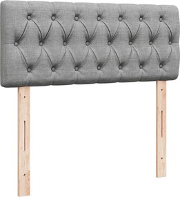 Box spring postel s matrací světle šedá 120x190 cm textil 3287014