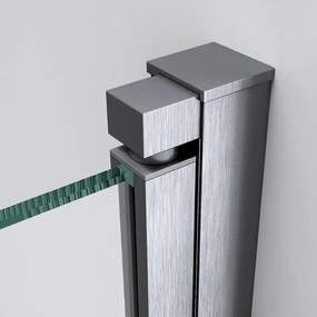 BPS-koupelny Čtvercový sprchový kout HYD-SK08C 90x90 kartáčovaná ocel/transparent - bez vaničky